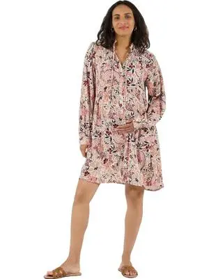 CACHE COEUR Maternity And Nursing Shirt Dress Capucine - Multicolor