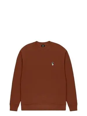 DALIX Relaxed Fit Midweight Fleece Crewneck Sweatshirt - Clay