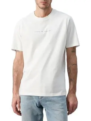 Mango Departure Cotton Graphic T-shirt - White