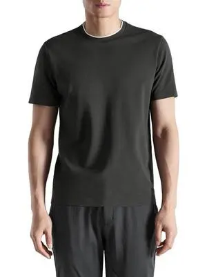 Mango Slim Fit Comfort Stretch T-shirt - Dark Grey