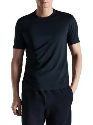 Mango Slim Fit Comfort Stretch T-shirt - Navy
