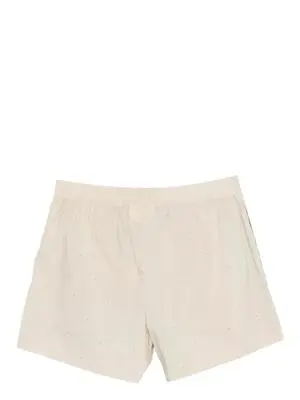 MC2 SAINT BARTH Crystal-embellished Shorts - Neutrals