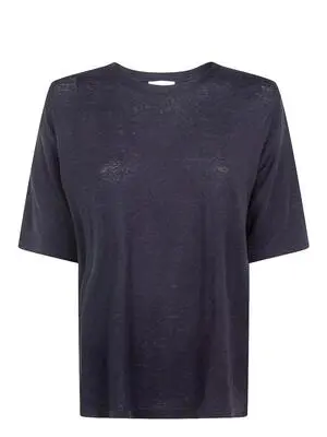 MA'RY'YA Linen T-shirt - Blue
