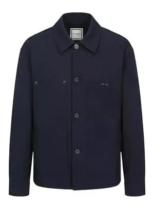 WOOYOUNGMI Wool Overshirt - Blue