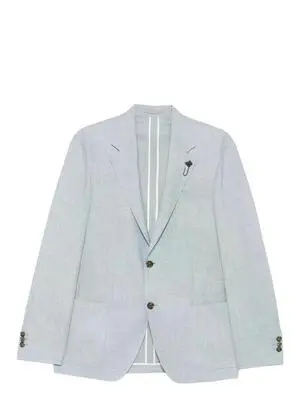 LARDINI Roma Single-breasted Blazer - Blue