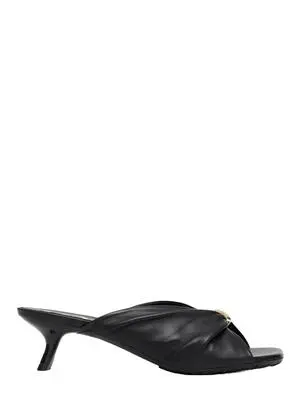 Loewe Heeled Leather Sandals - Black