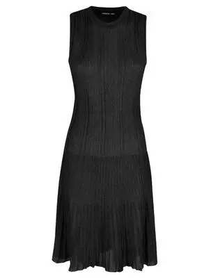 Federica Tosi Ribbed-knit Mini Dress - Black