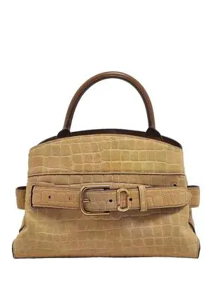 Marc Jacobs Croc-effect Buckled Tote Bag - Neutrals