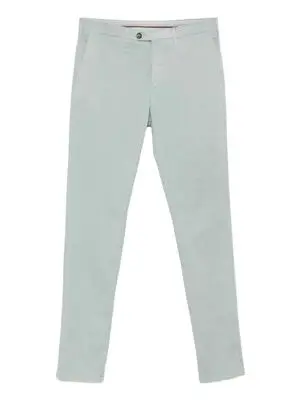 Canali Straight-leg Chino Trousers - Green