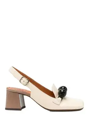 Chie Mihara Moby Bead-embellished Pumps - Neutrals