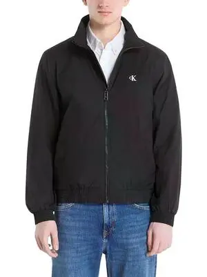 Calvin Klein Technical Logo-print Zip-up Jacket - Black