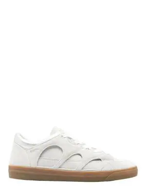 SANTHA Cut-out Detail Panelled Sneakers - Grey