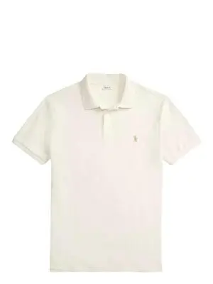 Polo Ralph Lauren Logo Embroidered Polo Shirt White