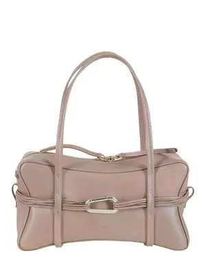 BIASIA Carabiner-detail Leather Tote Bag - Neutrals