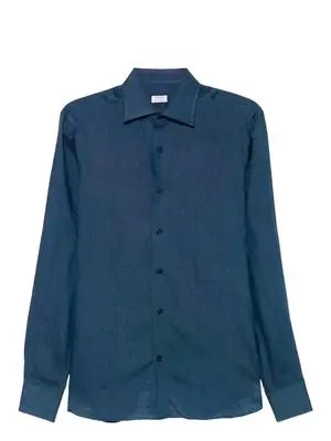 BORRIELLO NAPOLI Long-sleeves Shirt - Blue