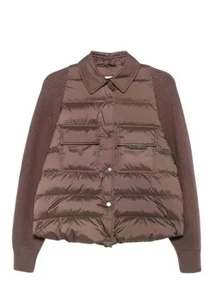 Brunello Cucinelli Quilted Panel Jacket - Brown