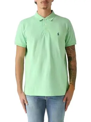 Polo Ralph Lauren Embroidered Pony Pique Polo Shirt - Green
