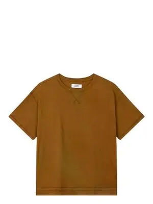 STUDIO TOMBOY Back-print T-shirt - Brown