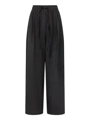 STUDIO TOMBOY Check-pattern Drawstring Trousers - Brown