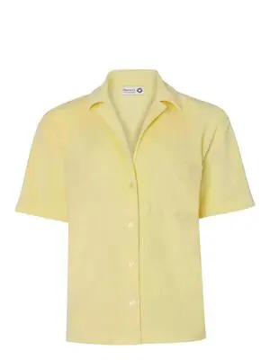 Hunza G Towelling Short-sleeve Shirt - Yellow