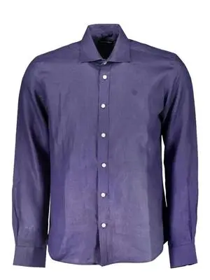 NORTH SAILS Long-sleeved Linen Shirt - Blue