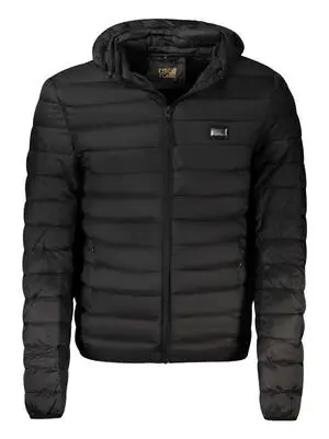 Roberto Cavalli Quilted Hooded Jacket - Black