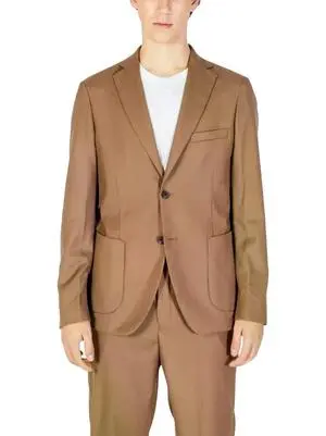 HAMAKI-HO Two-button Patch-pocket Blazer - Neutrals