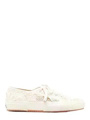 Superga 2750 Floral-lace Sneakers - Neutrals