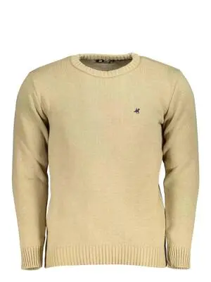 U.S. Grand Embroidered-logo Knitted Jumper - Neutrals