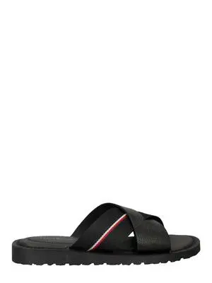 Tommy Hilfiger Criss-cross Strap Sandals - Black
