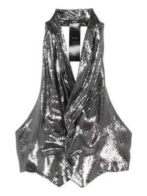 SAPIO Sleeveless Top - Silver