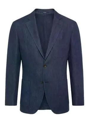 DRUMOHR Notch-lapel Single-breasted Blazer - Blue