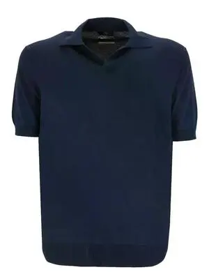 HOSIO Short-sleeved Collared T-shirt - Blue