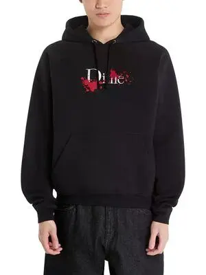 DIME Logo-detail Hoodie - Black