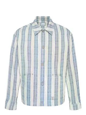 WOOYOUNGMI Stripe-pattern Textured Jacket - Neutrals