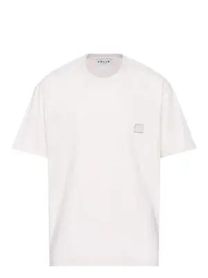 SOLID HOMME Logo-patch T-shirt - Pink