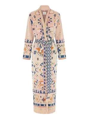HAYLEY MENZIES Fringed Trim Coat - Neutrals