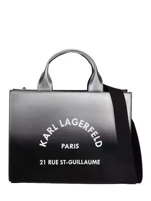 Karl Lagerfeld Rue St-Guillaume Dégradé Tote Silver