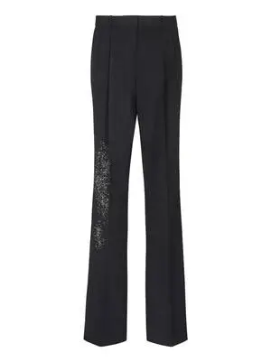 Balmain Strass-embellished Tailored Trousers - Black