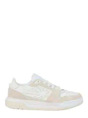 Palm Angels Basketball Leather Sneakers - Neutrals