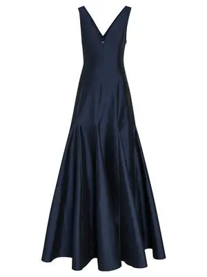 Bernadette Aurelia Taffeta Gown - Navy