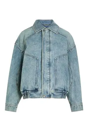 Saint Laurent Panelled Jacket - Denim