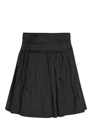 LEMAIRE Cotton-Blend Mini Wrap Skirt