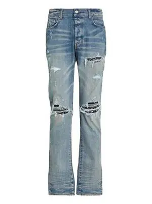 Amiri Jeans In Cotton Blend - Blue