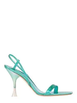 3JUIN Slingback Leather Sandals - Blue