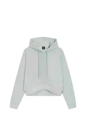 BOSS Cropped Drawstring Hoodie - Blue