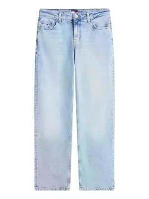 Tommy Hilfiger Logo-patch Straight-leg Jeans - Blue