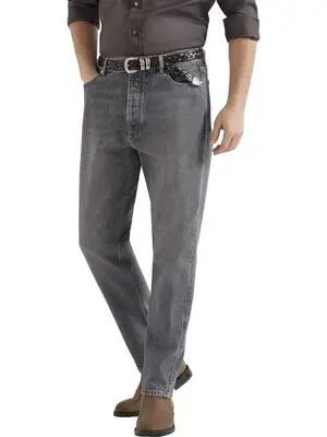 Brunello Cucinelli Denim Trousers - Medium Grey
