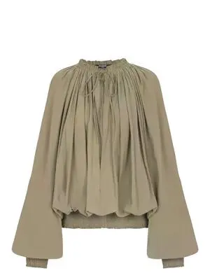 Balmain Balloon-sleeve Blouse - Green