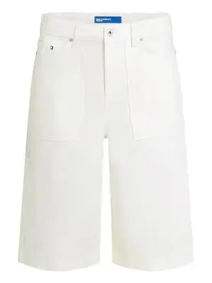 Karl Lagerfeld Denim Bermuda Shorts Neutrals